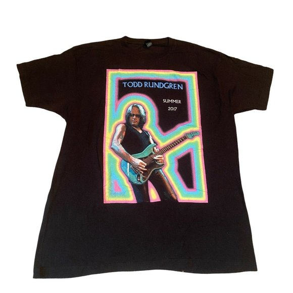 Tultex | Shirts | Todd Rundgren 27 Summer Tour Black Tshirt Xl Xlarge ...